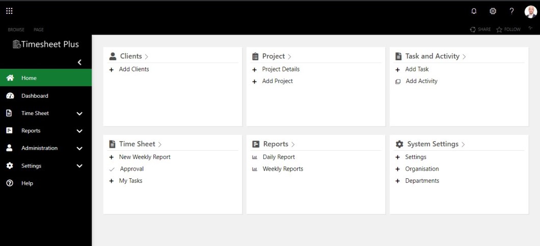 Timesheet Plus Office365 | Work time tracker app | SharePoint time tracker